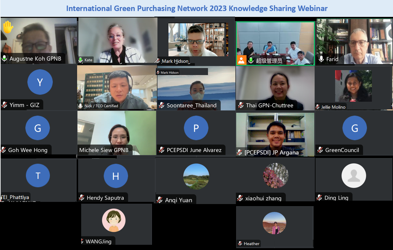 IGPN Held Webinar to Discuss How Environmentally Friendly Product and ... IGPN Held Webinar to Discuss How Environmentally Friendly Product and ...